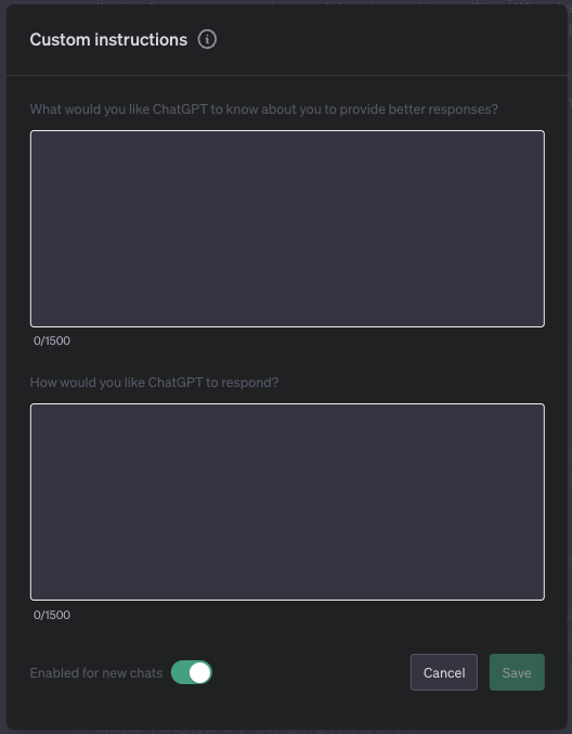 ChatGPT 新機能「Custom instructions」使い方：カスタム指示であなた専用にChatGPTを設定！ | ChatGPTの学校