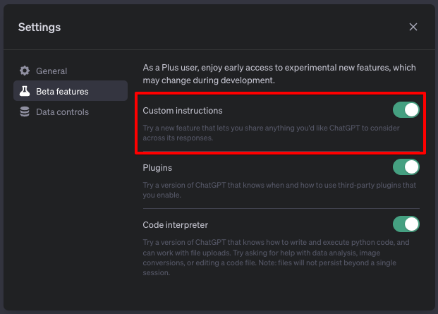 ChatGPT「Custom instructions」機能の使い方：カスタム指示であなた専用にChatGPTを設定！ | ChatGPTの学校