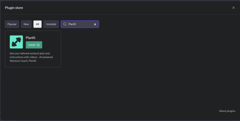 【Planfit】ChatGPT プラグイン 使い方：筋トレの自分専用メニューを自動生成！ | ChatGPTの学校