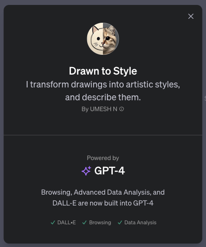 【Drawn to Style】ChatGPT GPTs 使い方：手描きイラストを多様なアートスタイルへ変換！ | ChatGPTの学校