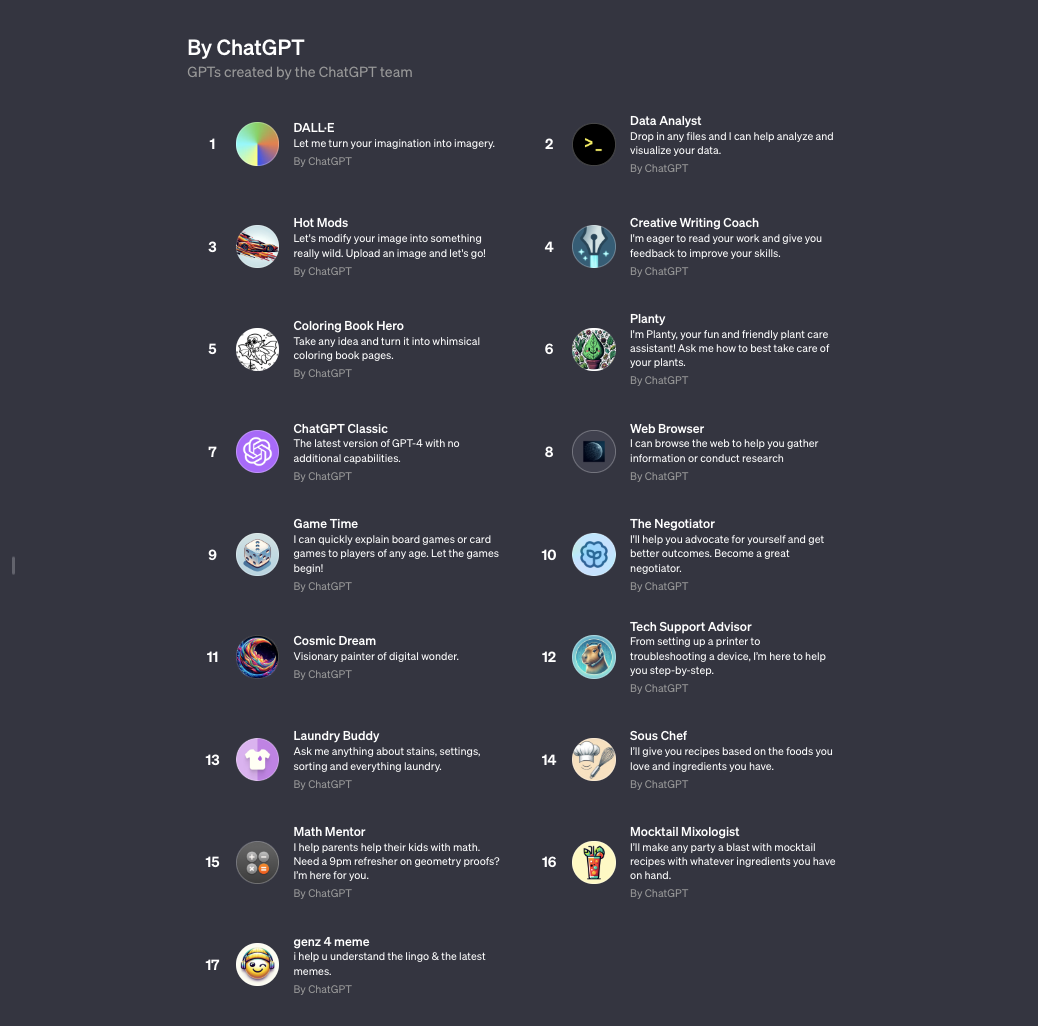 【GPT Store】オープン！使い方や収益化の方法、人気GPTsと全カテゴリ 一覧を紹介 | ChatGPTの学校